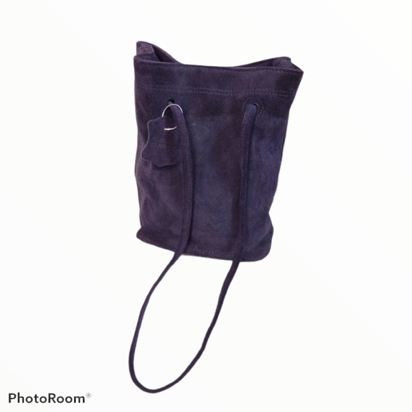 Toni | Bags | Vintage Toni Blue Suede Leather Bucket Bag | Poshmark